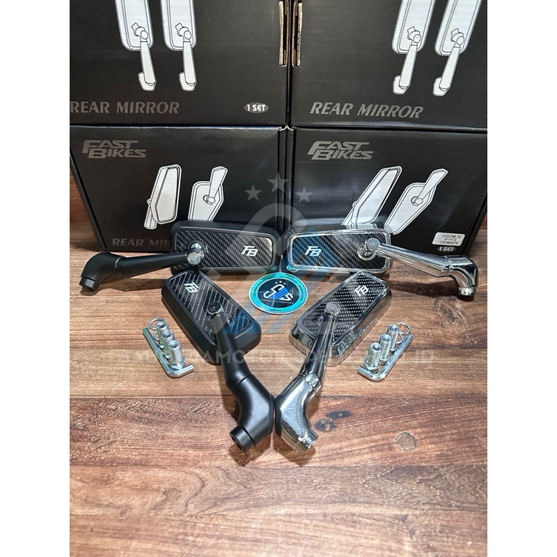 Jual [FAST BIKES] KACA SPION TANDUK KOTAK ORIGINAL FAST BIKES MODEL H2C ...