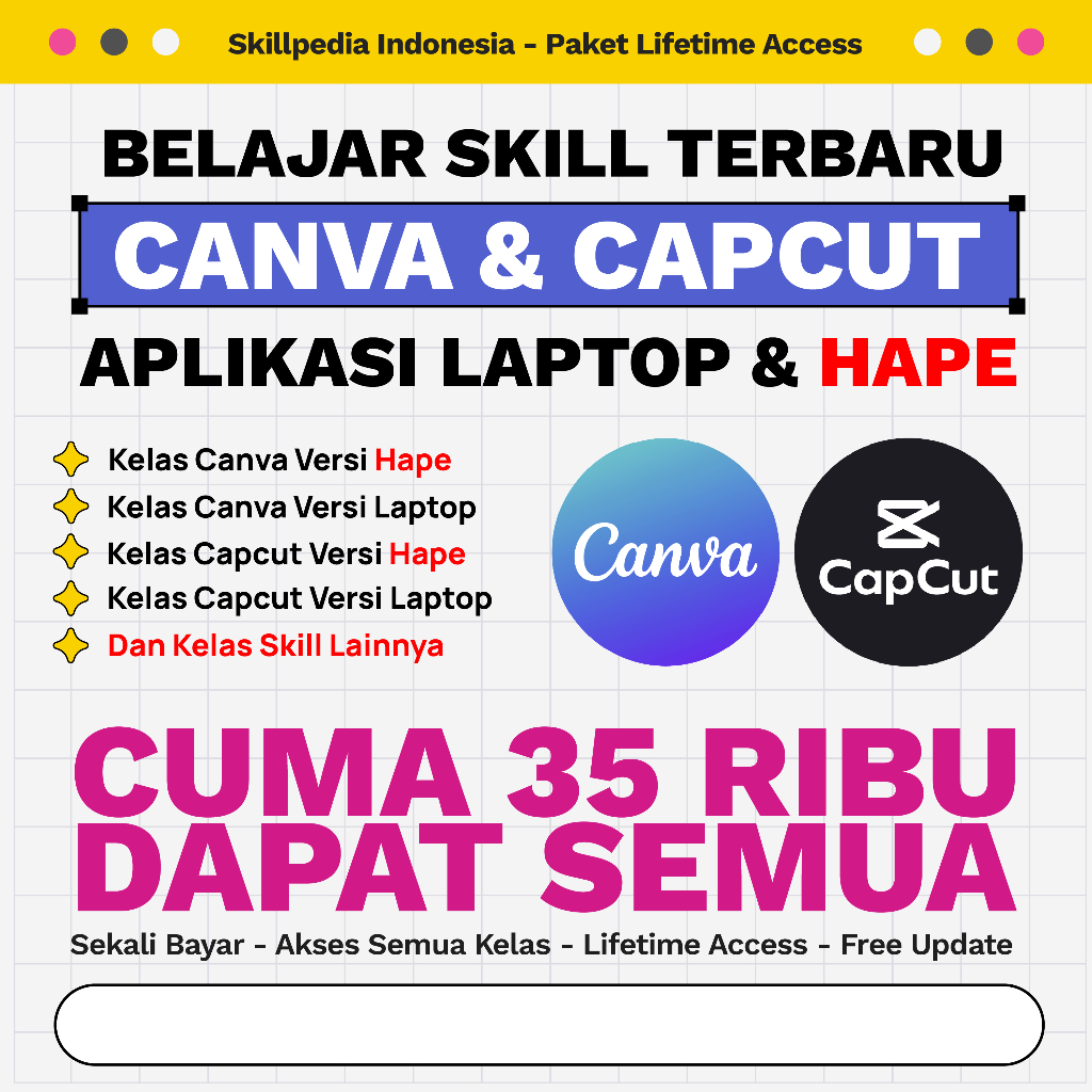 Jual Upgrade Skill Belajar Online Bersertifikat Sekali Bayar - Dapat ...