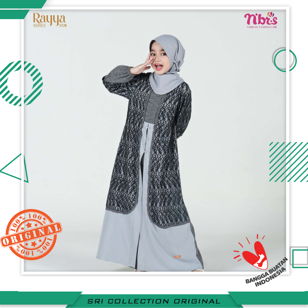 Jual Nibras Sarimbit New Edition Sarimbit Freya Gamis Anak Bahan Rayon ...