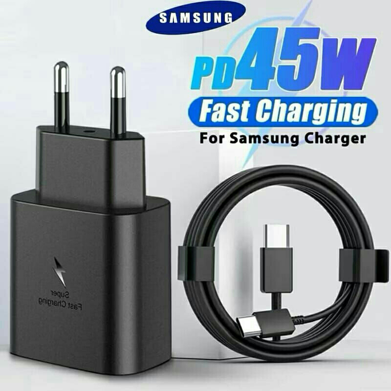 Jual Travel Charger Samsung 45W Original Super Fast Charging Type C To ...
