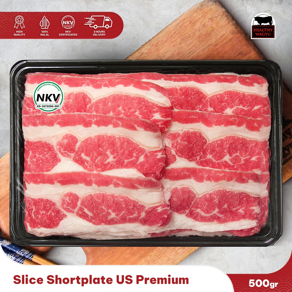 Jual Daging Sapi Shortplate Slice Halal 500G Healthy Wagyu | Shopee ...