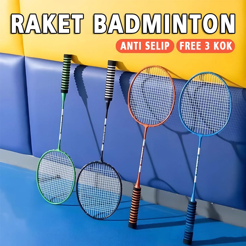 Jual Raket Bulu Tangkis Isi 2 pcs/raket badminton origin/ raket ...