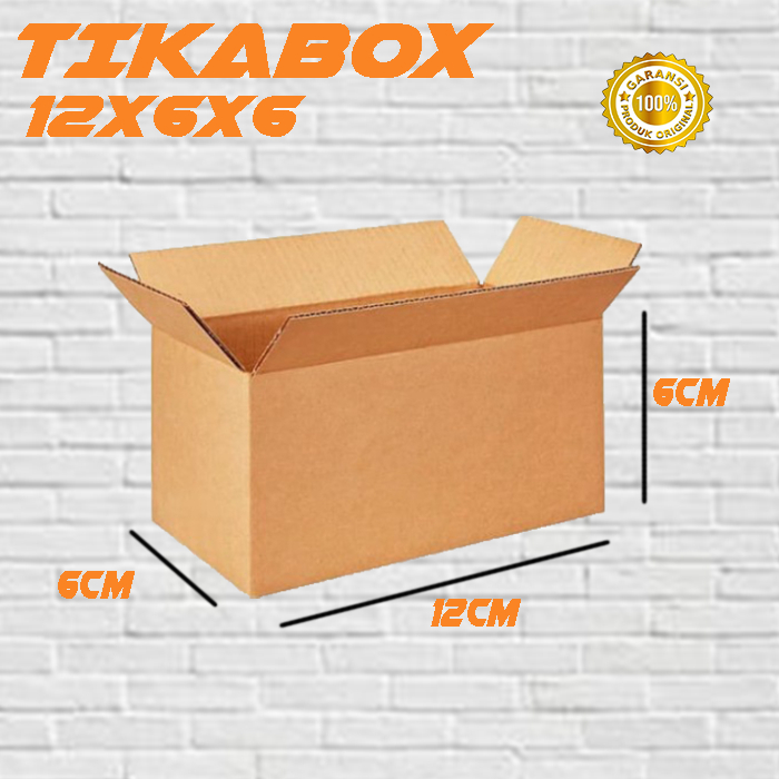 Jual KARDUS PACKING UKURAN 12X6X6 POLOS KARTON BOX CURRUGATED DUS ...