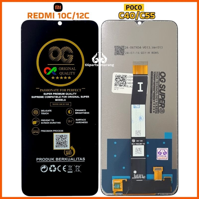 Jual Lcd Touchscreen Redmi 10C / 12C / Poco C40 / C55 FULLSET | Shopee ...