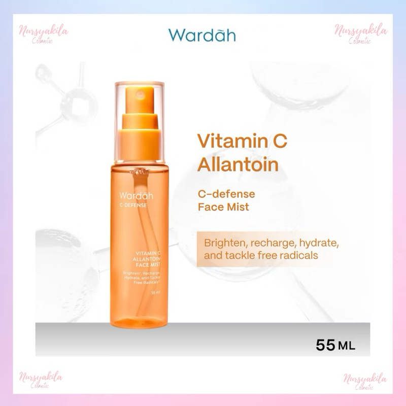 Jual Wardah C-Defense Face Mist Vitamin C Allantion 55 ml - Setting ...