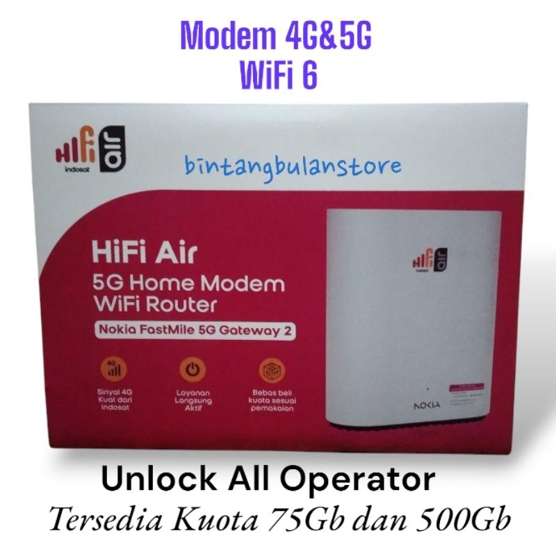 Jual Modem Unlock All Operator Nokia Fastmile 5G gateway 2 CAT19 Wifi 6 ...