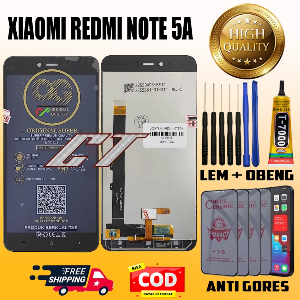 Jual LCD TOUCHSCREEN XIAOMI REDMI NOTE 5A LAYAR SENTUH ORIGINAL ORI ALL ...