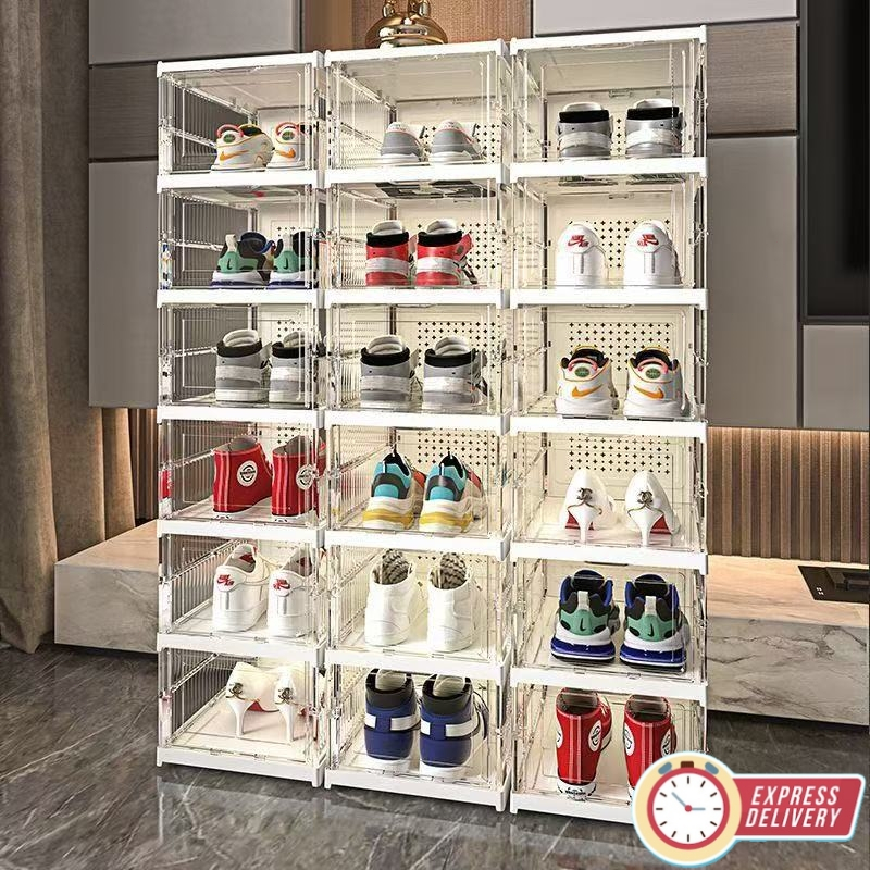 Jual 1 Banyak Kotak Sepatu｜Rak Sepatu Lipat /Storage Sepatu yang Dapat ...