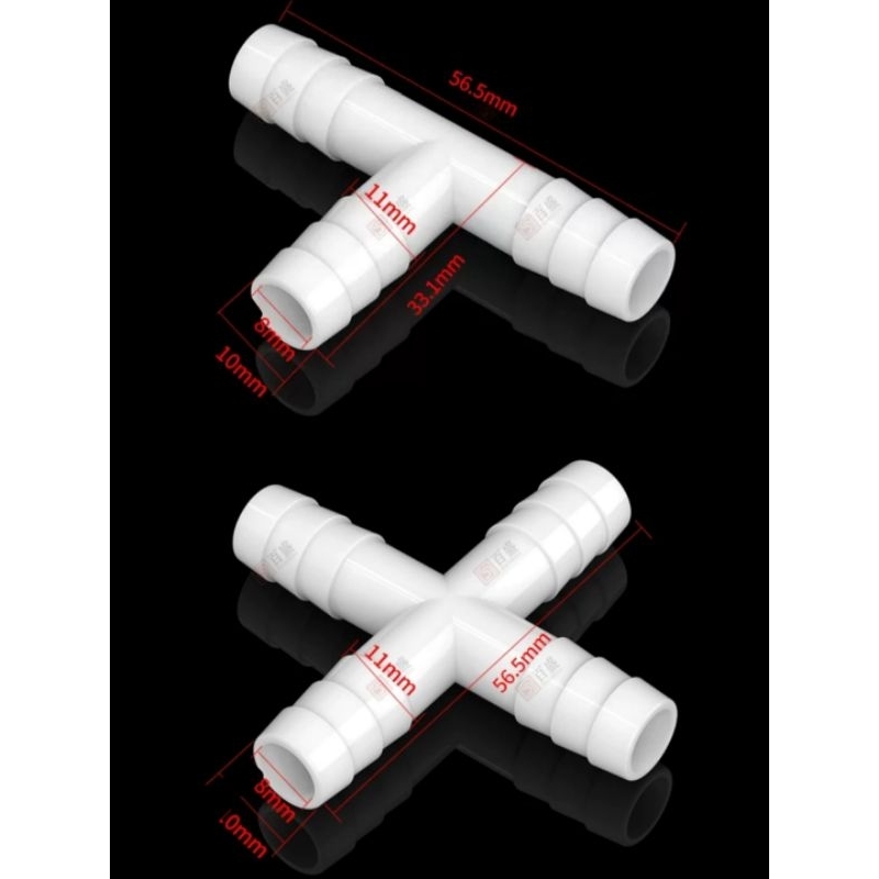 Jual TEE SELANG / TEE 4 WAY SELANG PVC SAMBUNGAN SELANG PVC | Shopee ...