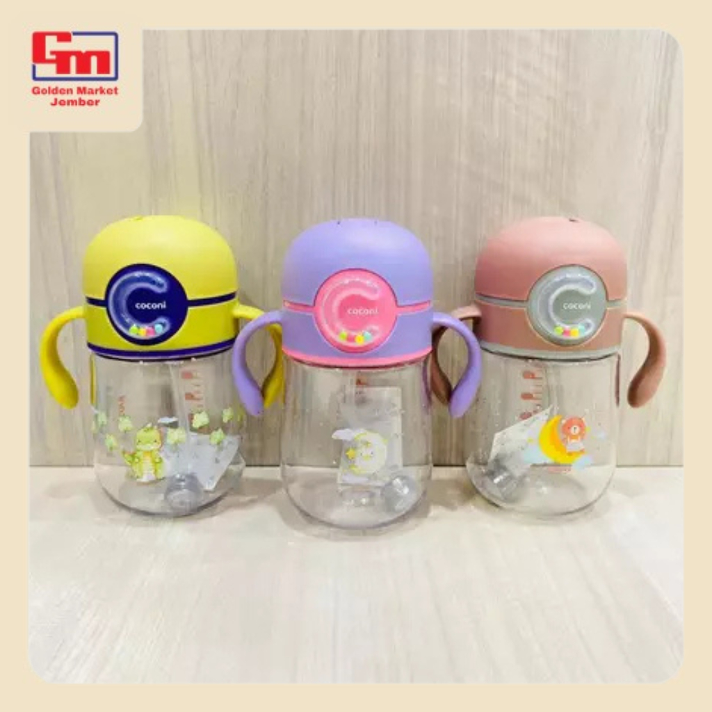 Jual GMJ Coconi Tritan Bottle | Botol minum bayi anak dengan pemberat 360 | 270ml | Shopee Indonesia