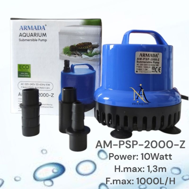 Jual Pompa ARMADA AM-PSP-2000-Z Pompa filter aquarium kolam Ikan ...