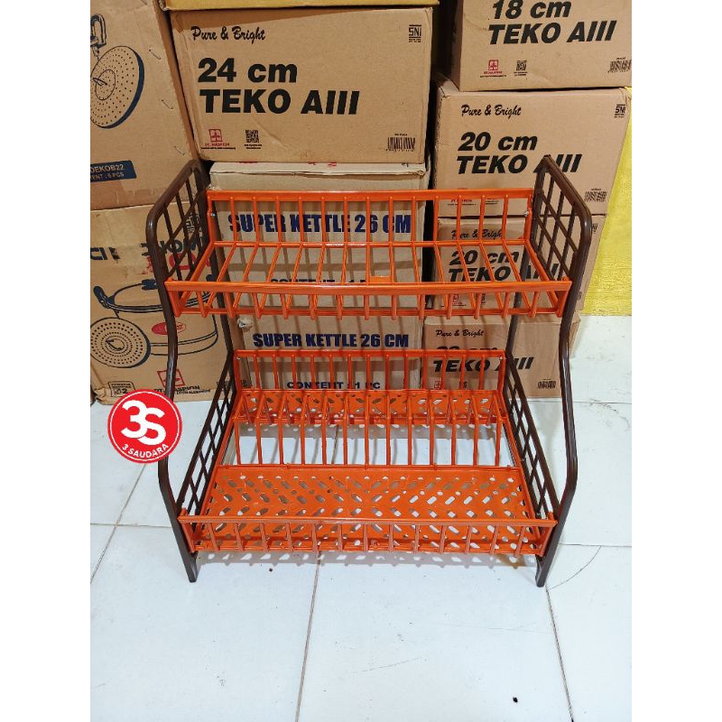 Jual RAK PIRING SUSUN 2 BESAR | Shopee Indonesia