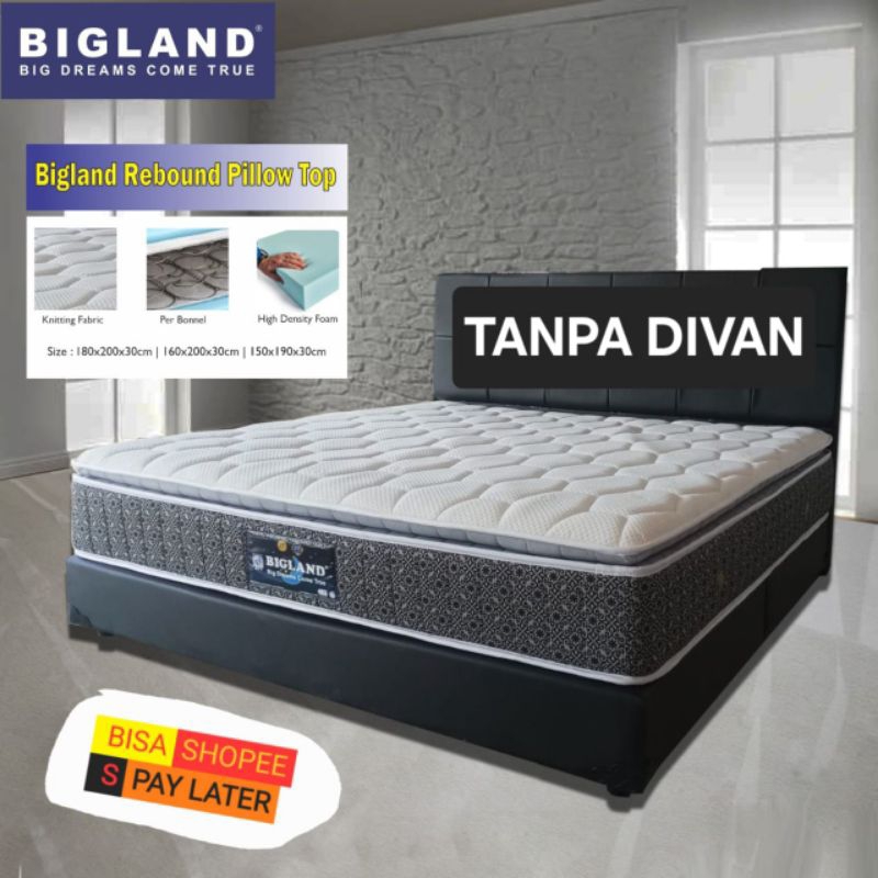 Jual KASUR MATRAS REBOUNDED PILLOW TOP BIGLAND ( BATAM ) | Shopee Indonesia