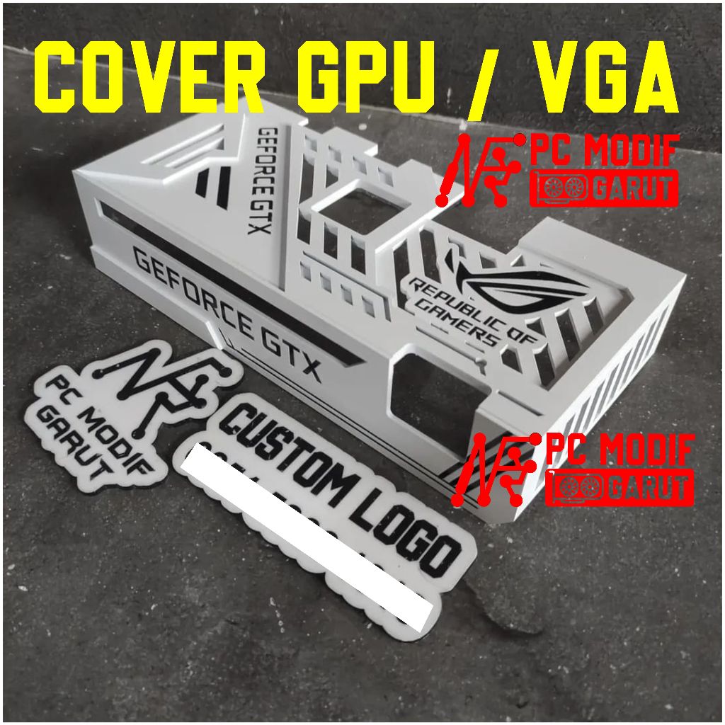 Jual GPU COVER VGA COVER NON LED CUSTOM LOGO CUSTOM VGA CUSTOM DESIGN ...