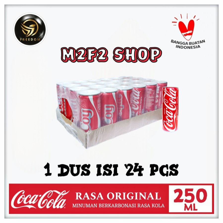 Jual Coca Cola Minuman Bersoda Kaleng | Can - 250 ml (Kemasan Karton ...