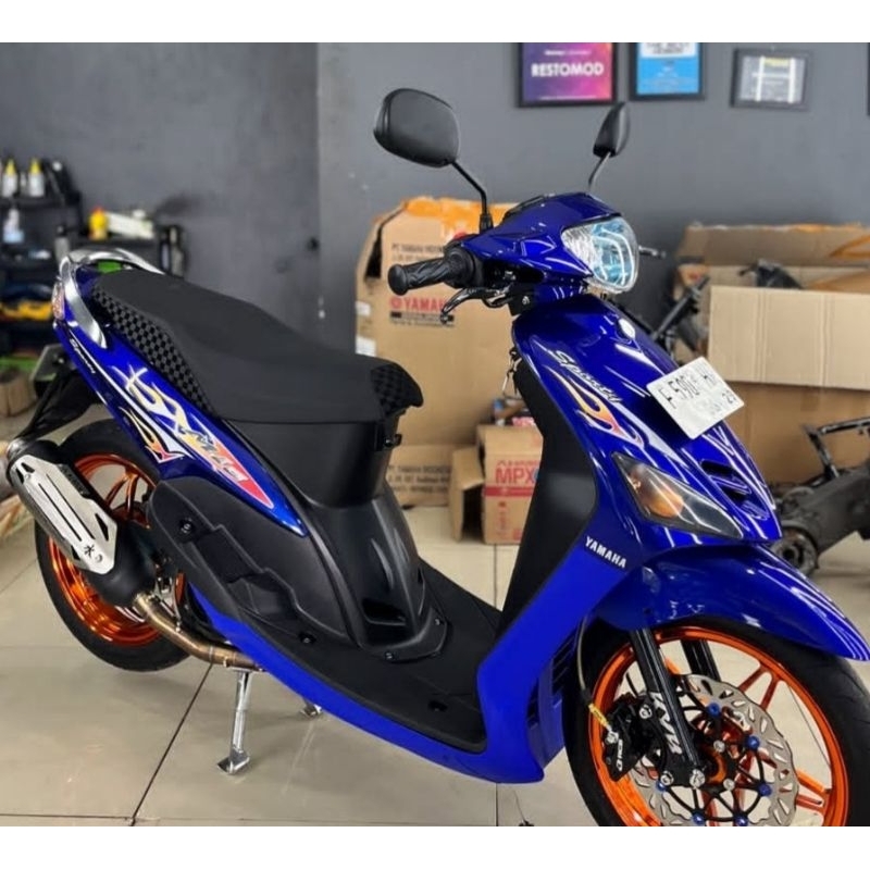 Jual cat warna ory blue mio gen1 cat biru mio, cat mobil cat motor cat ...