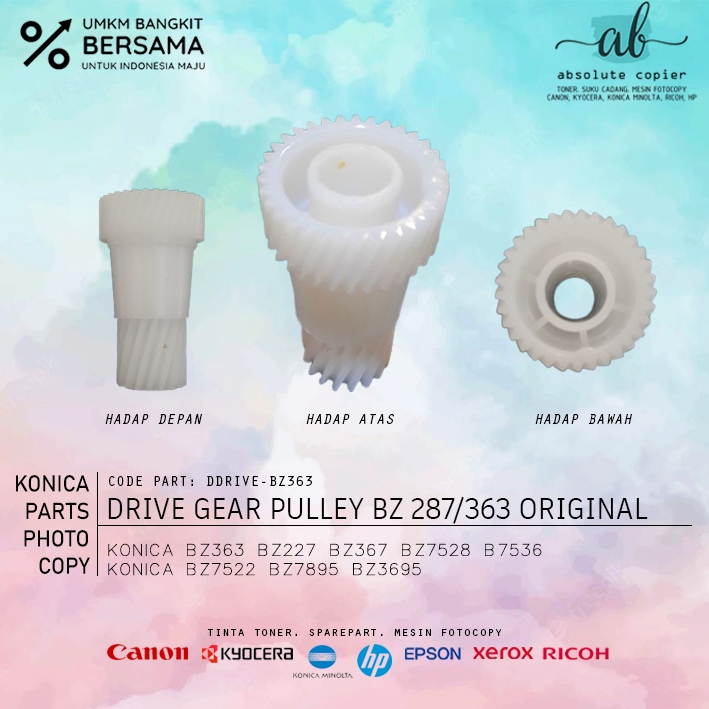 Jual Gear Drive Motor Hopper Konica Minolta BZ 363 227 367 7528 7536 ...