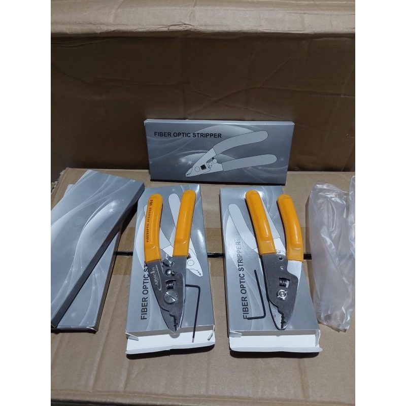 Jual stripper stainless fiber optik 3 hole tang stripper stainless fo ...