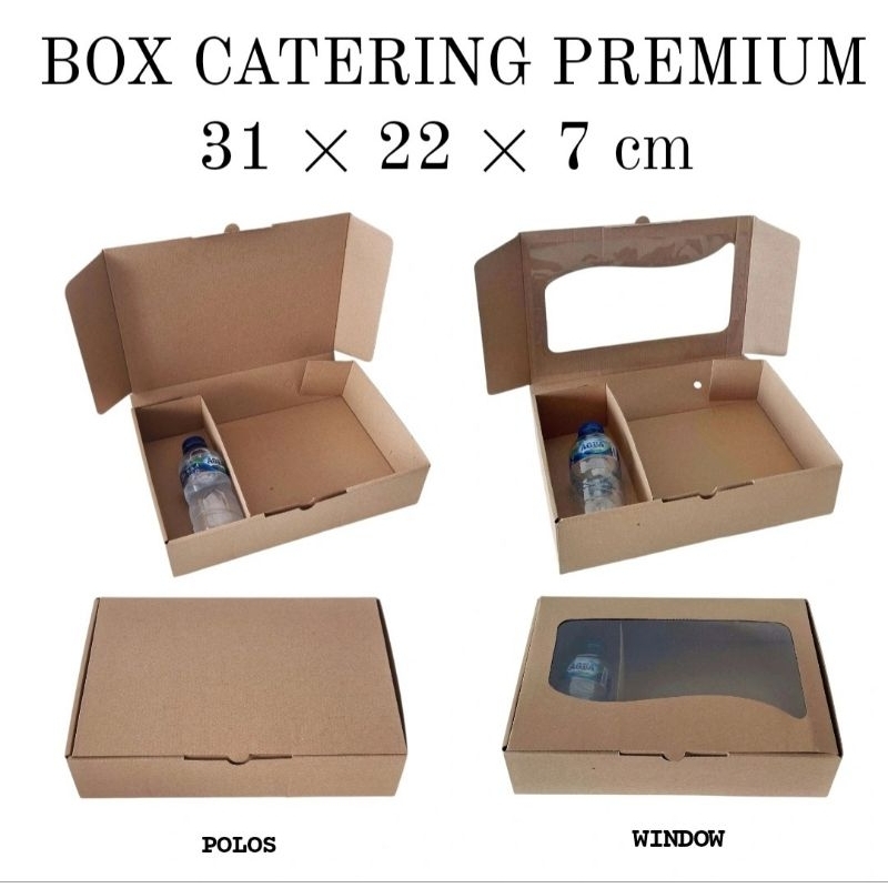 Jual (MIN ORDER 10 PCS) KARDUS BOX KOTAK CATERING SEKAT 31x22x7 ...