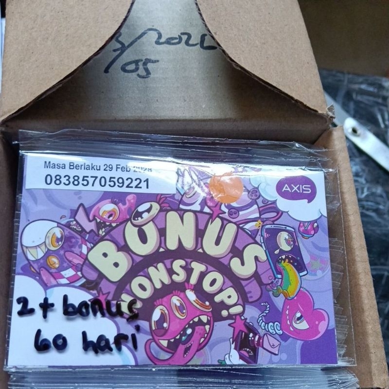 Jual SP AXIS 2GB+BONUS KUOTA/60HARI BERLAKU NASIONAL EXP 2026(minimal ...