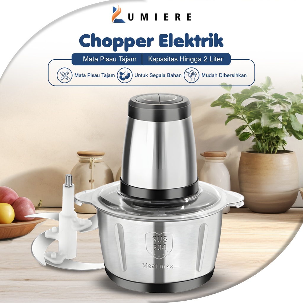 Jual Lumiere - Blender Chopper Blender Daging Stainless Coper ...