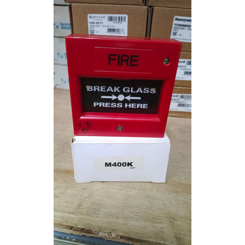 Jual System Sensor M400K Break Glass Manual Call Point | Shopee Indonesia
