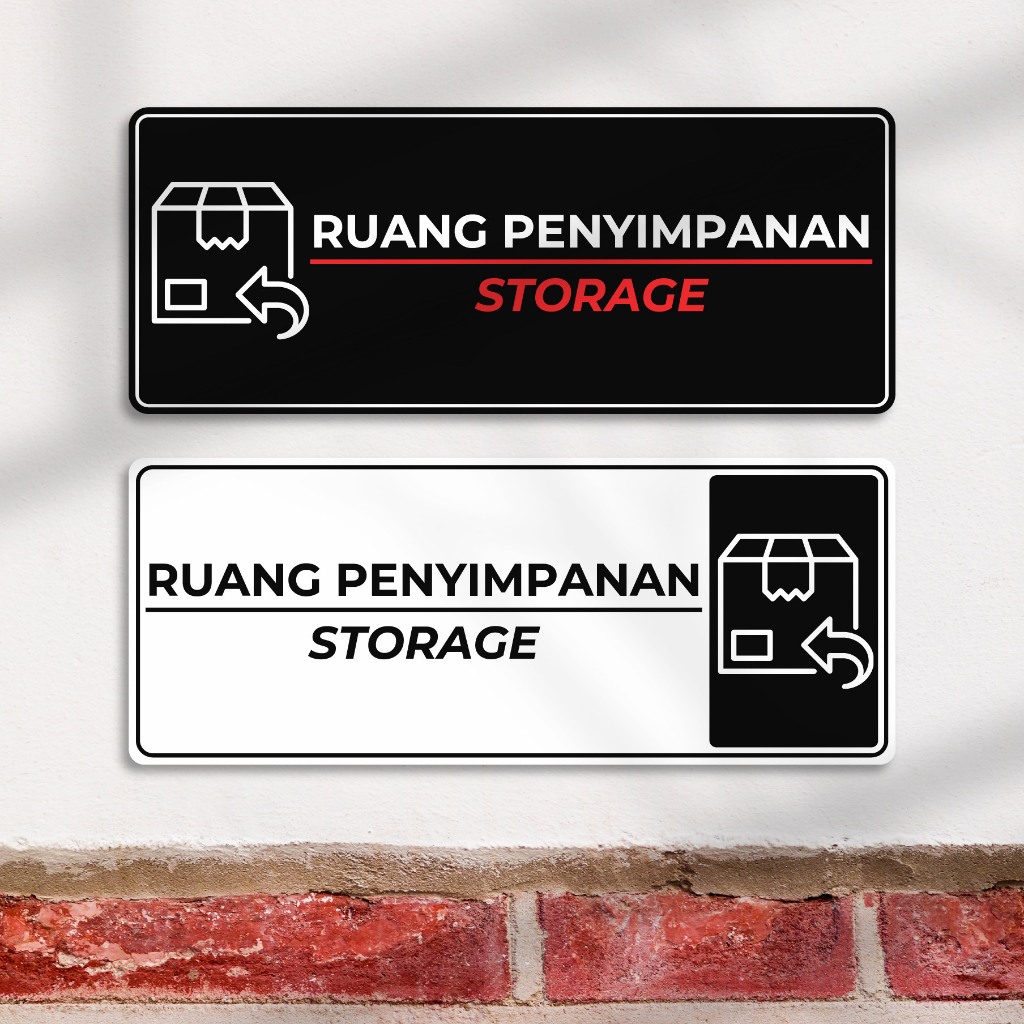 Jual Signage Ruang Penyimpanan Storage | Papan Tanda Penyimpanan Barang ...