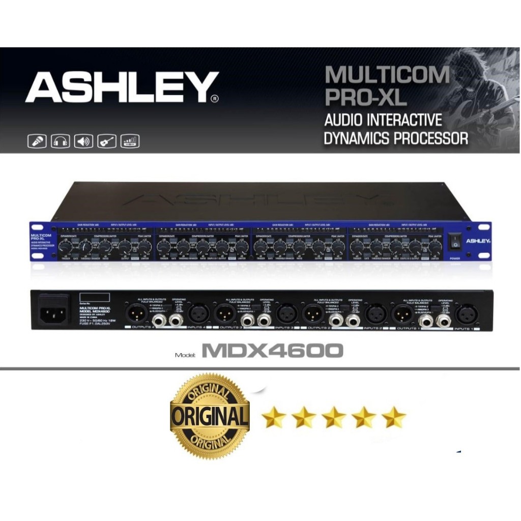 Jual Compressor Limiter ASHLEY MDX 4600 MDX4600 Original Multicom Pro ...