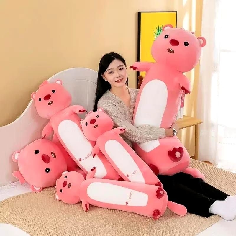 Jual Boneka Guling Loopy Jumbo Ukuran 80cm Bahan Plush Toy Cut Long Leg ...