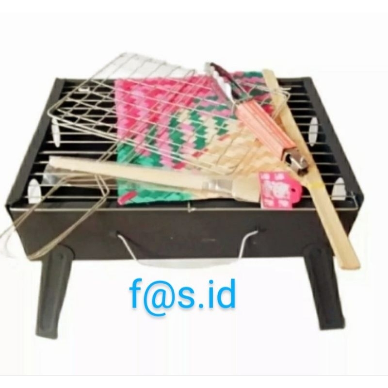 Jual Panggangan portable barbeque grill paket hemat komplit ...