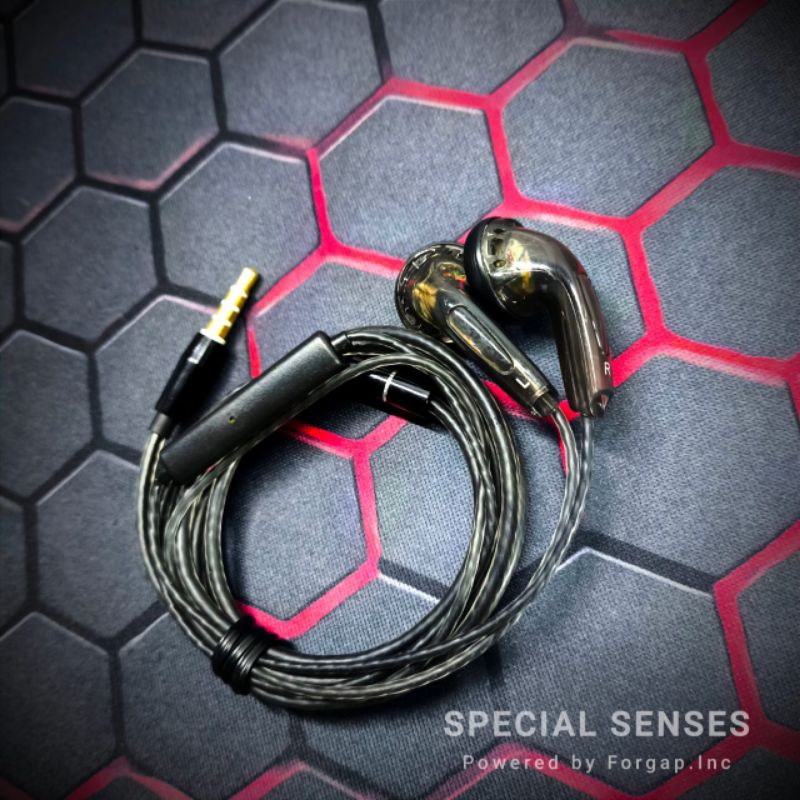 Jual DIY Earphone MX500 Hitam Transparan Heavy Bass Recable with Mic ...