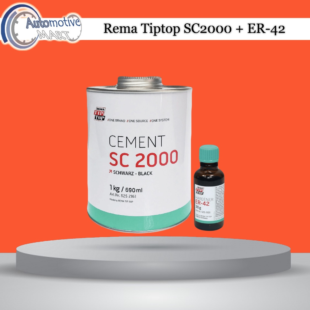 Jual Rema Tiptop Lem Cement Schwarz Black SC-2000 525 2161 + Hardener ...