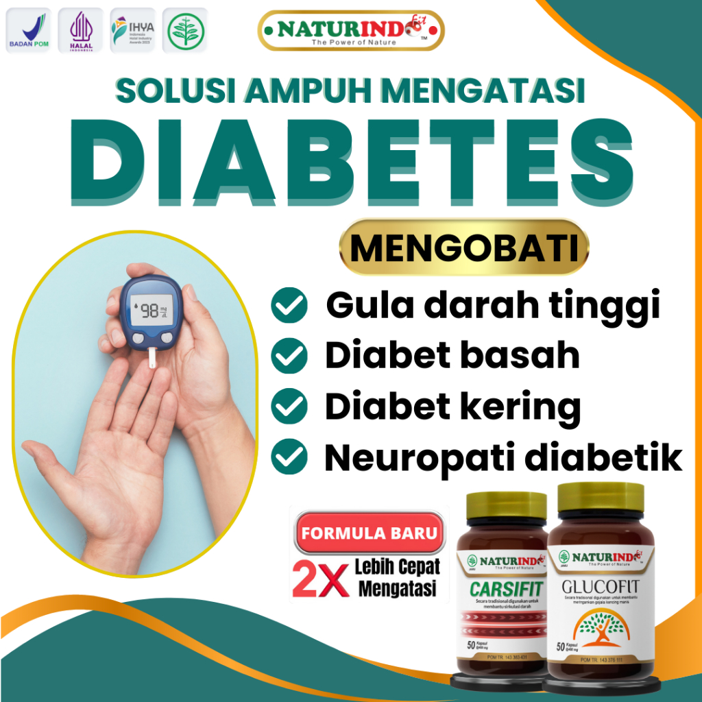 Jual GLUCOFIT OBAT DIABETES HERBAL GULA DARAH TINGGI DIABET DIABETES ...