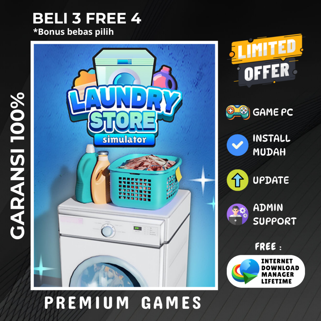 Jual Laundry Store Simulator - Game PC Laptop - Link Game | Shopee ...
