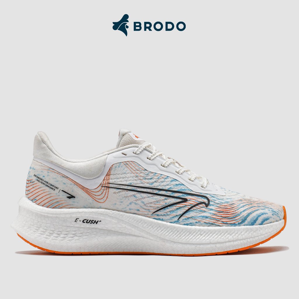 Jual BRODO - Running Shoes Active Venturi White Blue Orange | Shopee ...