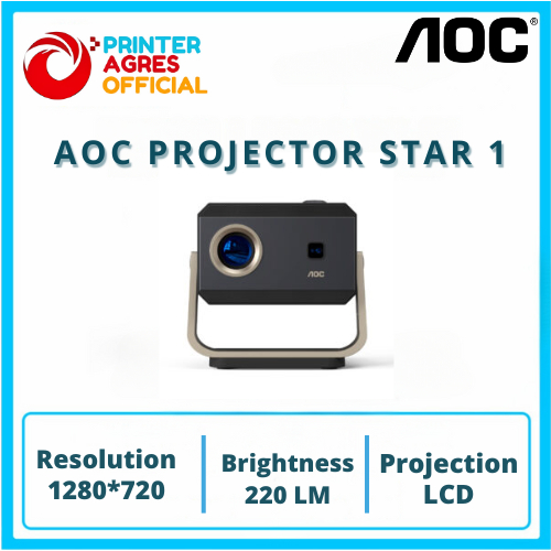 Jual AOC Projector Star 1 SMART TV OS | 220 Lumens | Proyektor Star 1 ...