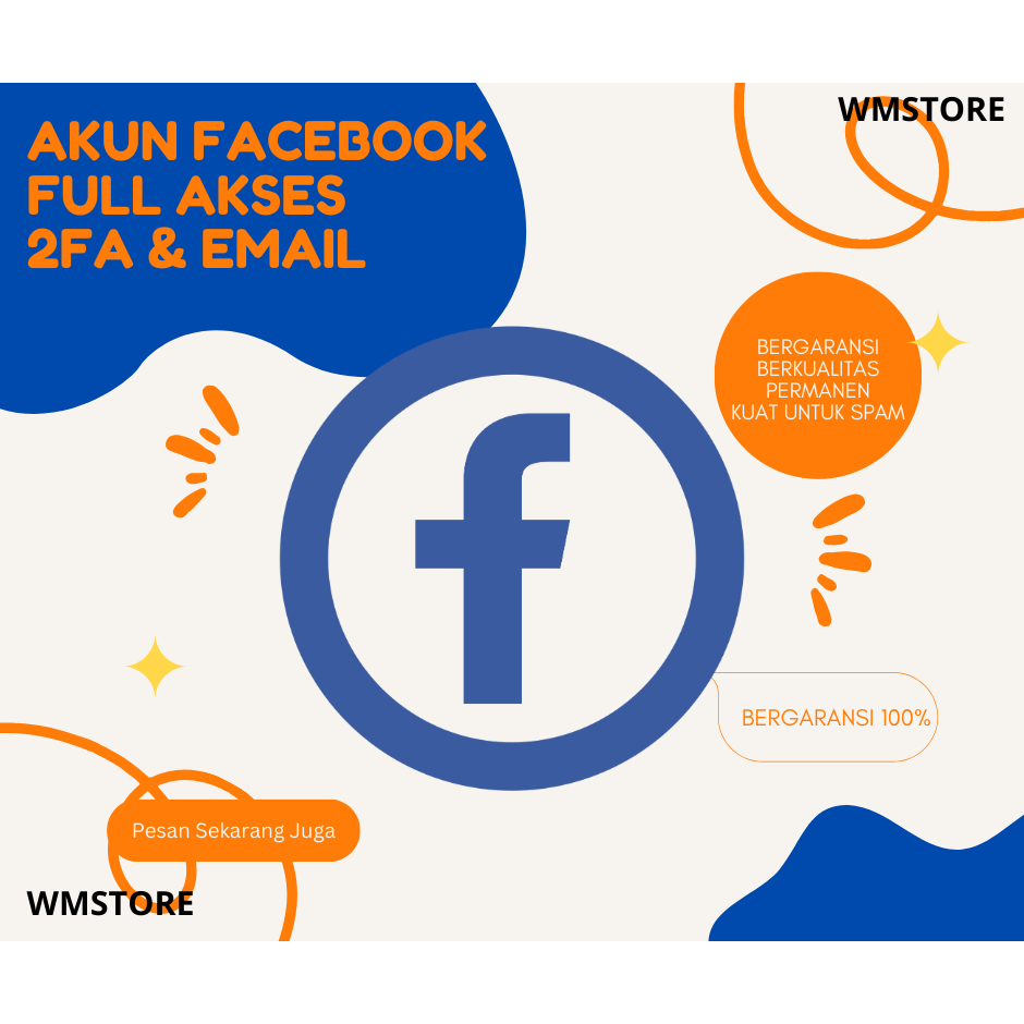 Jual AKUN FB FACEBOOK 2FA AWET UNTUK SPAM | Shopee Indonesia