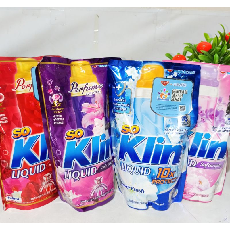 Jual So Klin Liquid 700 ML/ 525 ML Soklin Deterjen Cair 700 ML/ 525 ML ...