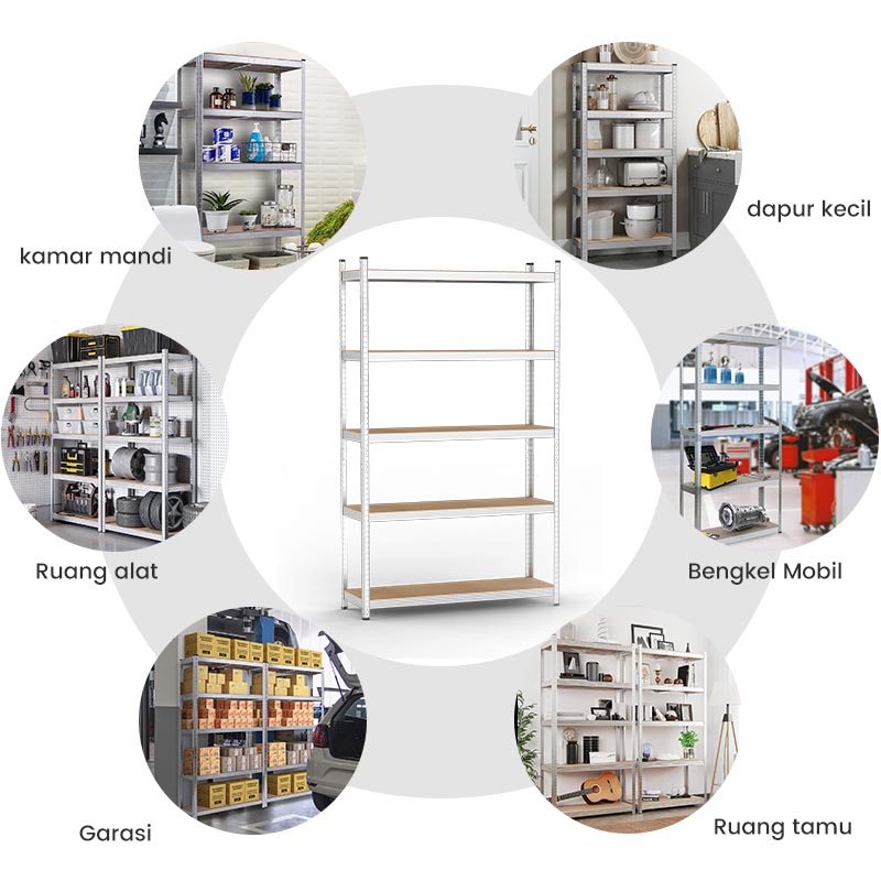 Jual Rak susun Rak besi Rak besi siku lubang Rak susun serbaguna/Rak ...