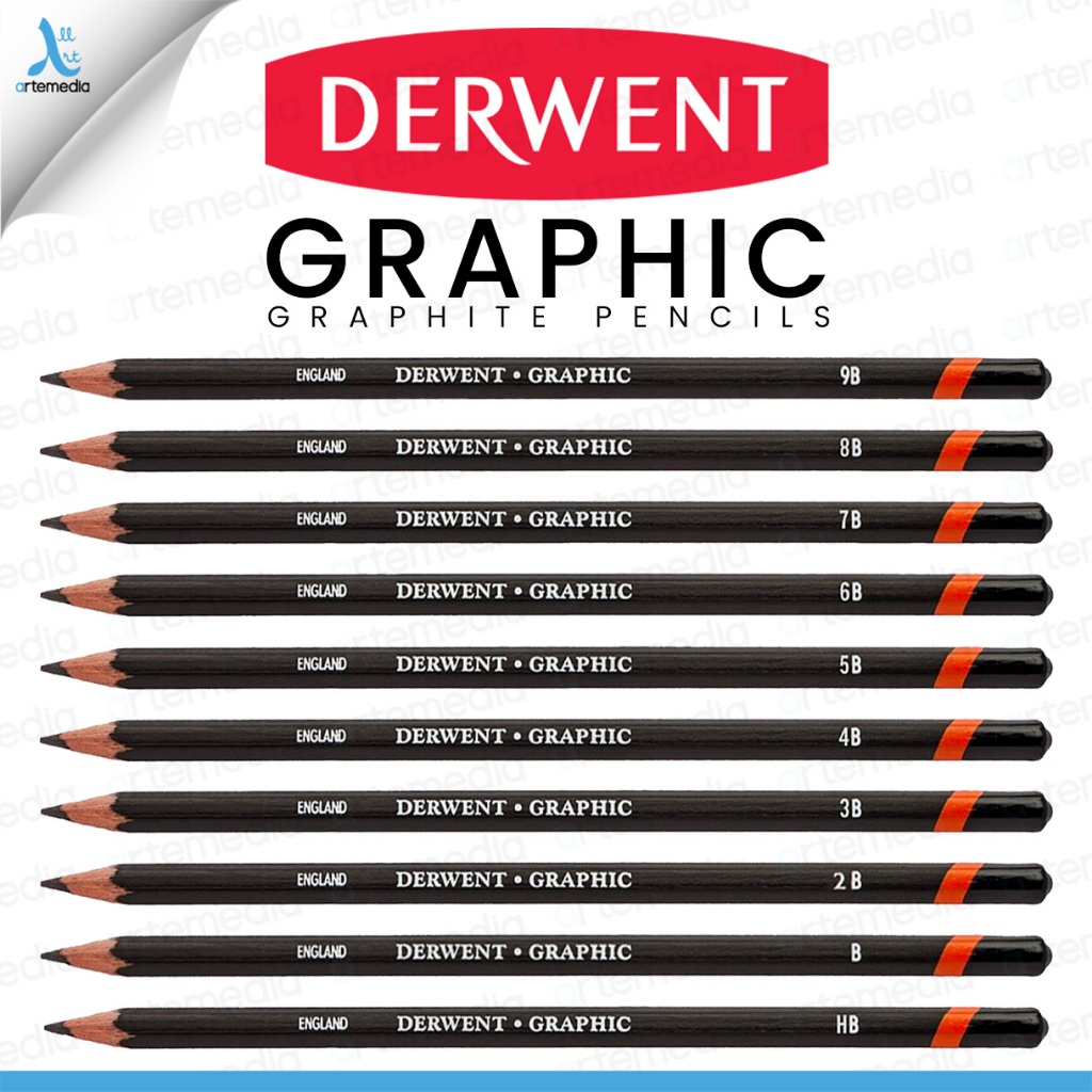 Jual Derwent Graphic Pencil Drawing & Sketching | Pensil Gambar & Sketsa Grafit Halus, Buttery ...