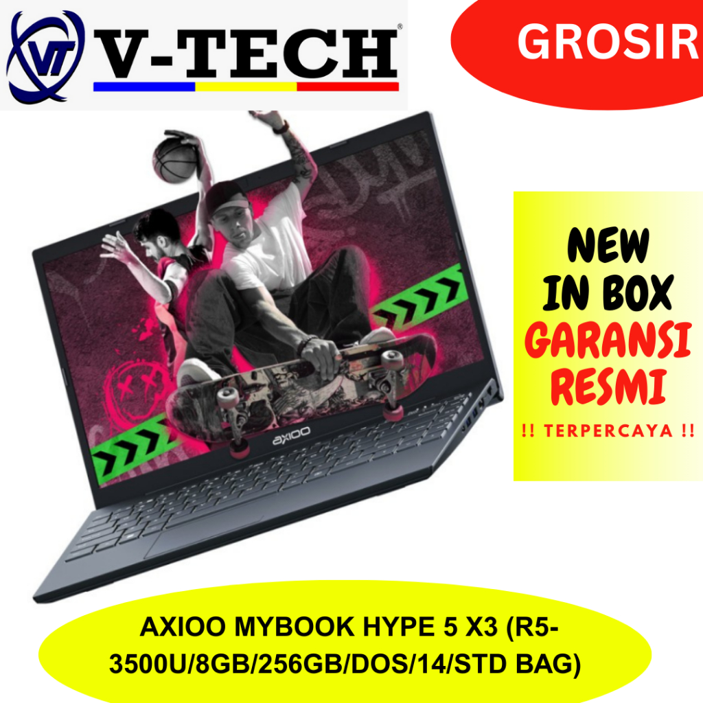 Jual AXIOO MYBOOK HYPE 5 X3 (R5-3500U/8GB/256GB/DOS/14/STD BAG ...