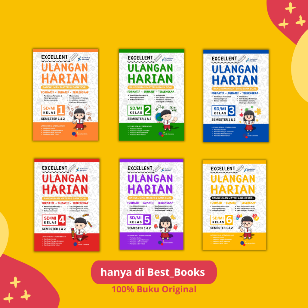 Jual Garda Cendekia - Buku Excellent Ulangan Harian SD/MI Kelas 1-6 ...