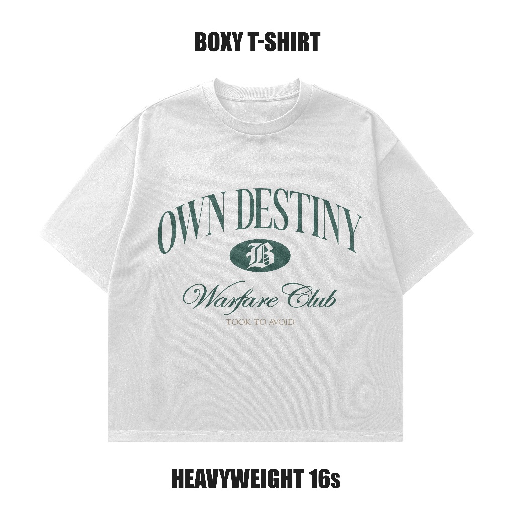 Jual BOUSH Own Destiny | Kaos boxy heavyweight cotton combed 16s | Boxy ...