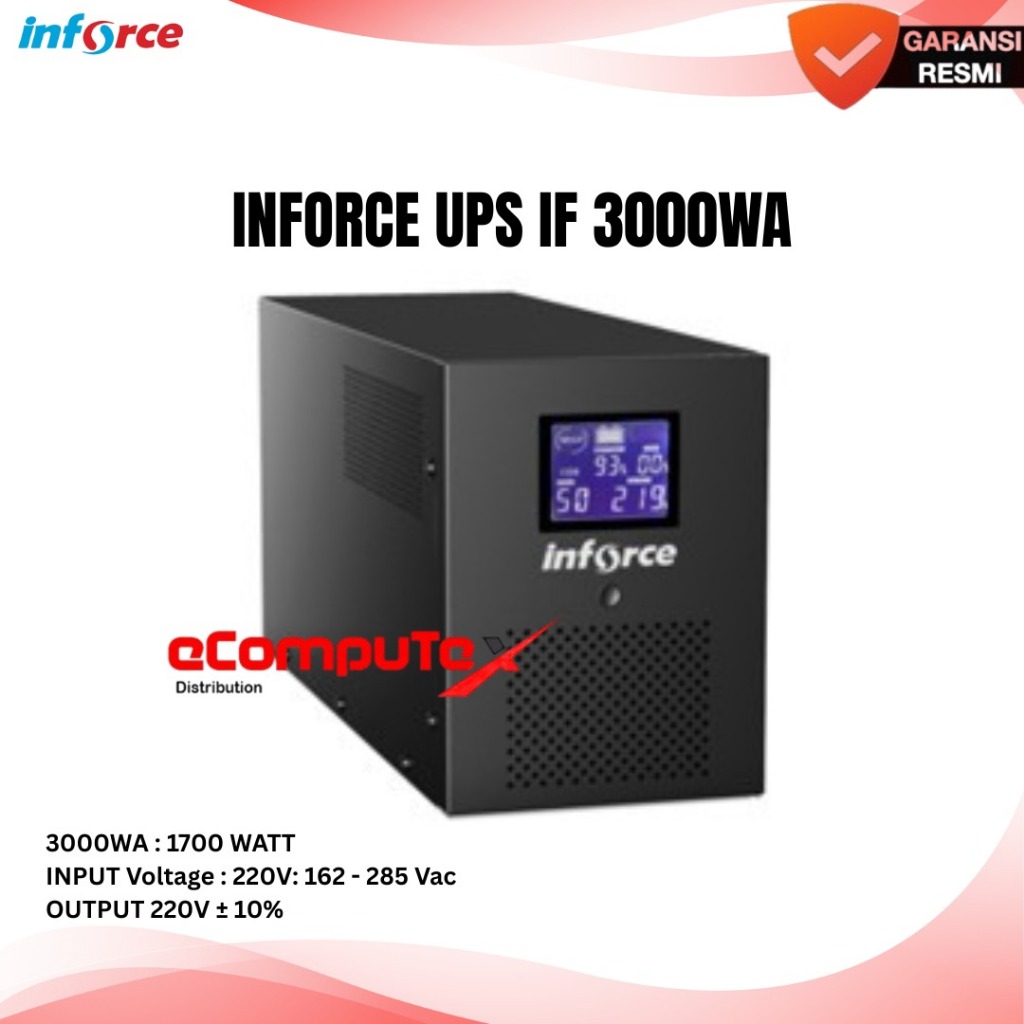 Jual UPS INFORCE 3000WA UNINTERRUPTIBLE POWER SUPPLY IF 3000 WA ...