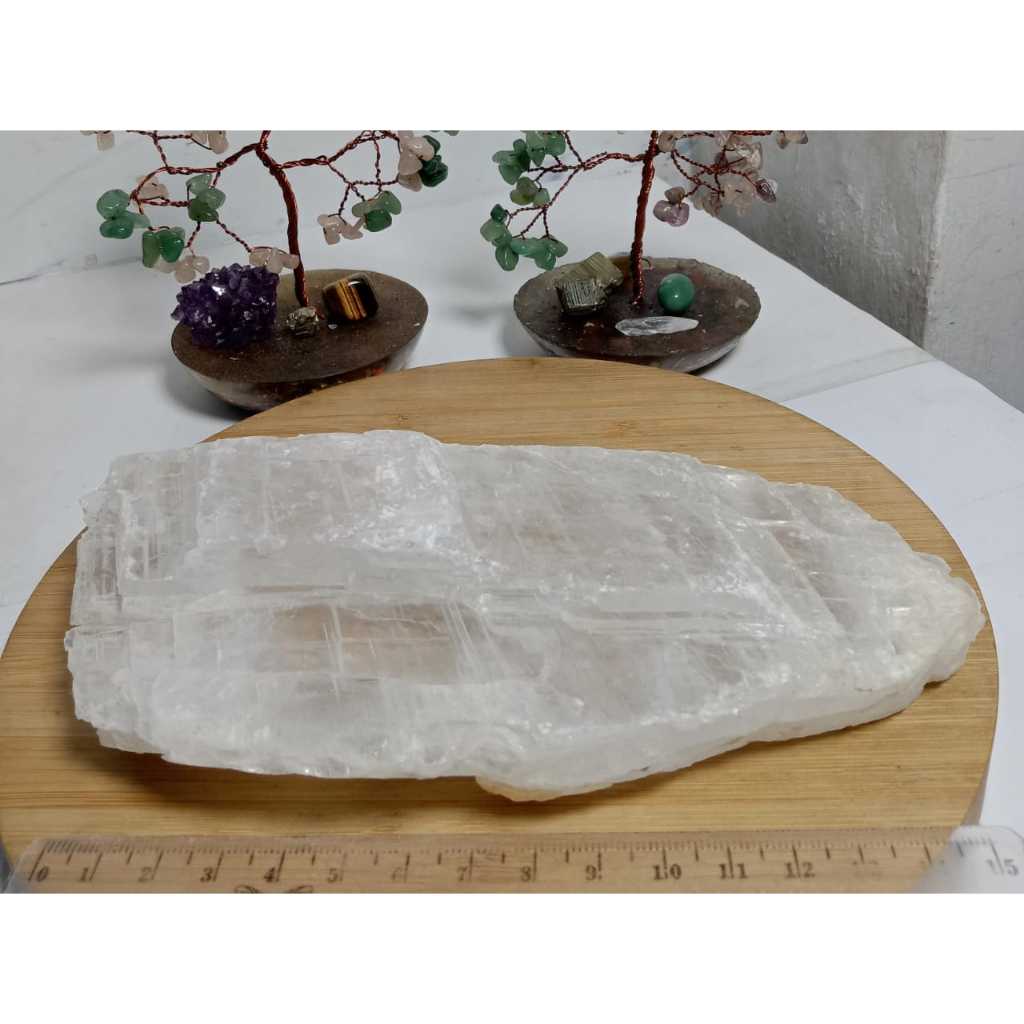 Jual Clear Selenite slab slice 528 grams Top Grade (22) | Shopee Indonesia
