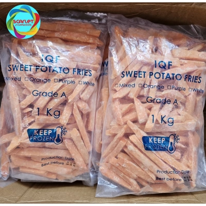 Jual Frozen Sweet Potato Mix Fries Ubi Jalar Mix Ubi Cilembu Ubi Goreng ...
