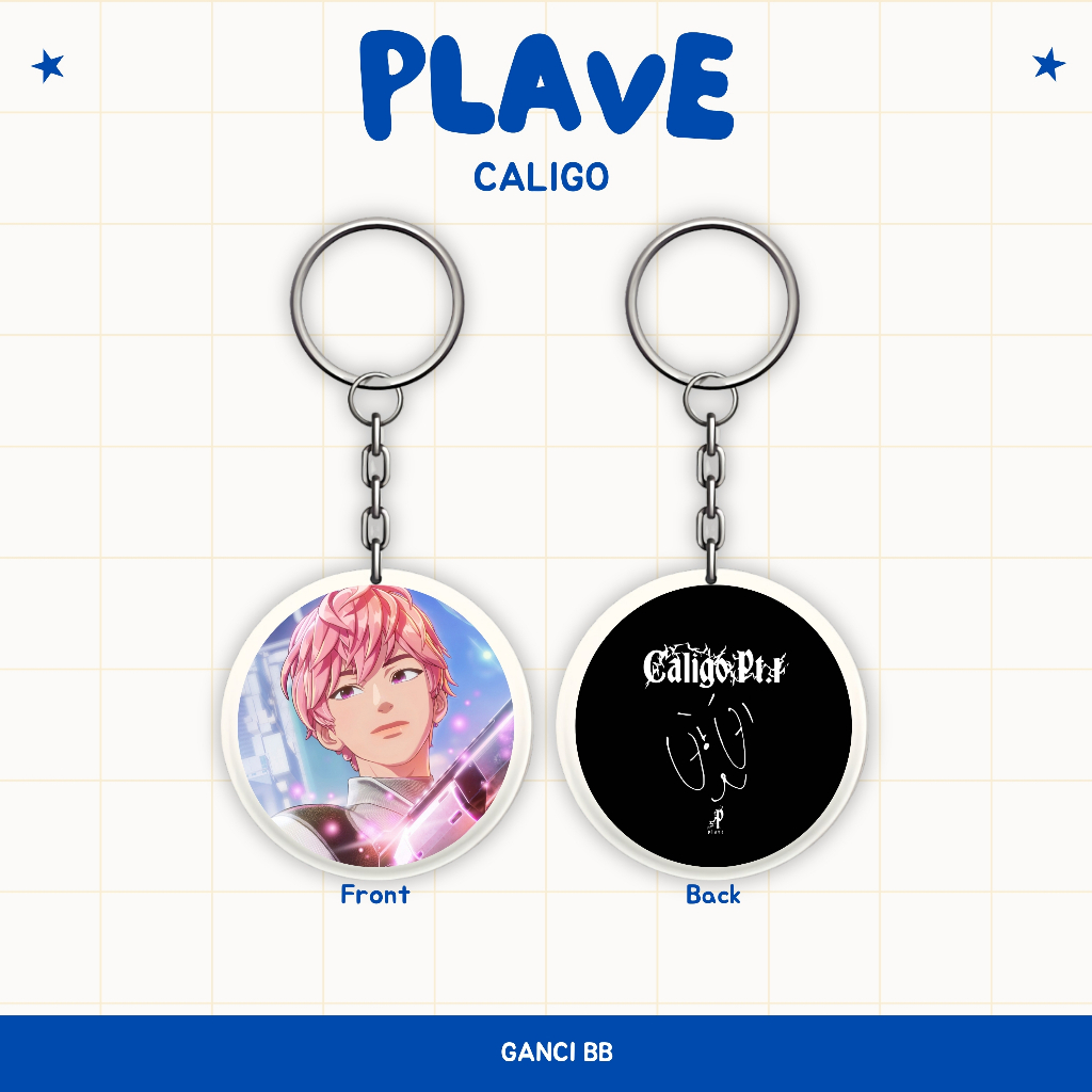 Jual KEYCHAIN PLAVE CALIGO GANCI BOLAK BALIK GANTUNGAN KUNCI KPOP ...