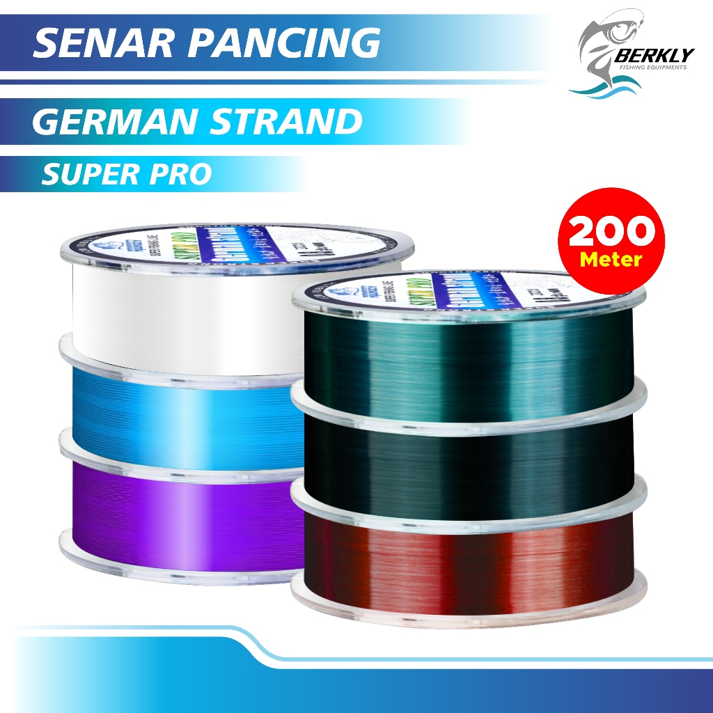 Jual BERKLY - Tali Pancing Germany Fishing Line 200m Senar Pancing ...