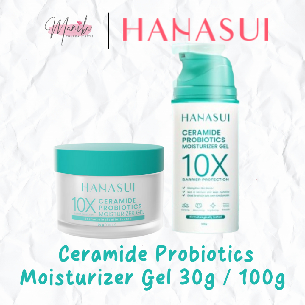 Jual Hanasui Ceramide Probiotics Moisturizer Gel 30g 100g Pump ...