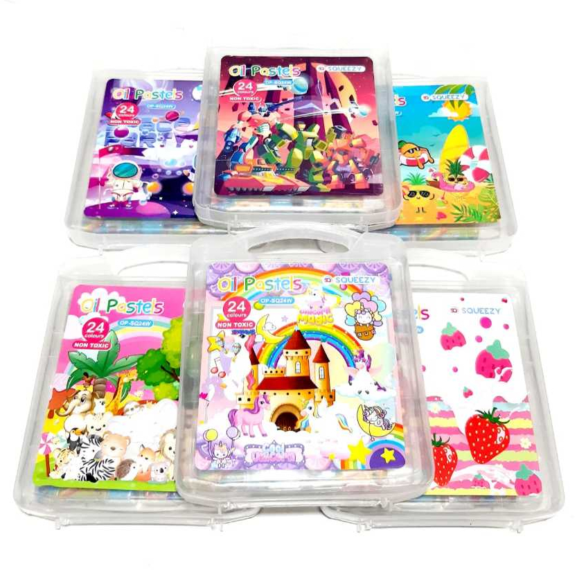 Jual Harga Grosir (12 kotak ) Crayon Krayon 24 warna Oil Pastel OP ...
